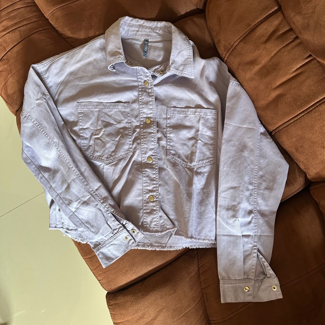 denim purple colorbox, Fesyen Wanita, Pakaian Wanita, Baju Luaran di ...