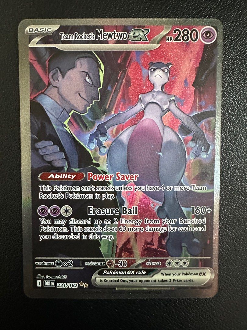 WTS/WTT Team Rocket's Mewtwo EX SIR 231 Destined Rivals, Hobbies & Toys ...