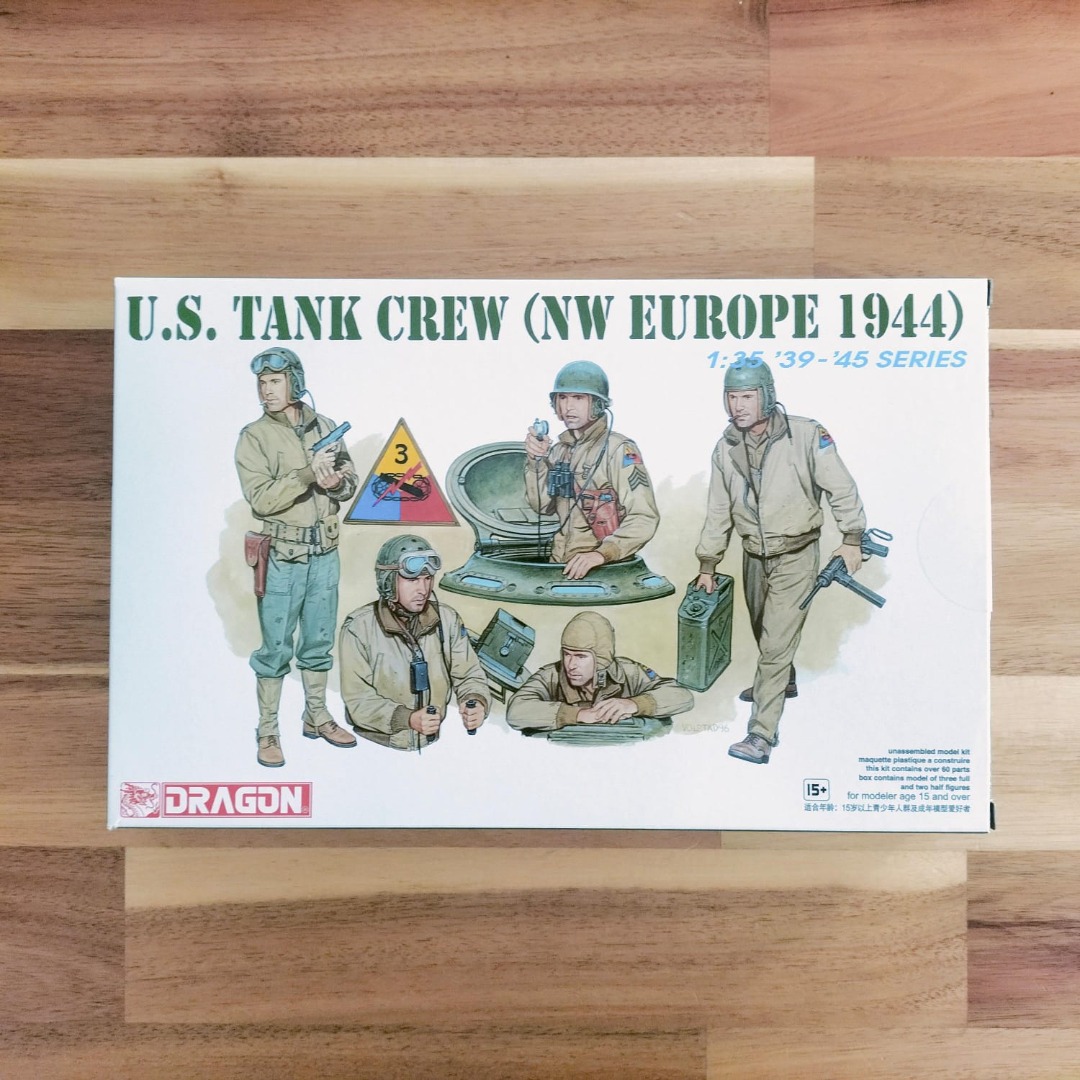 Dragon 6054 1/35 U.S. Tank Crew (NW Europe 1944), Hobbies & Toys, Toys ...