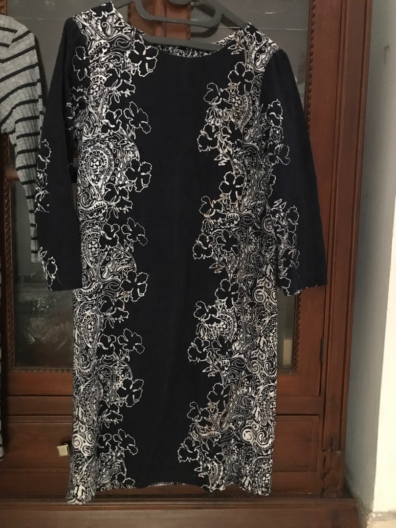 Dress batik ALLEIRA ORIGINAL, Fesyen Wanita, Pakaian Wanita, Gaun & Rok ...