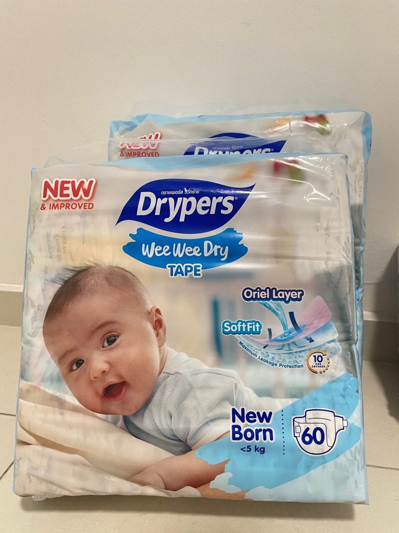 Drypers wee wee dry NB, Babies & Kids, Bathing & Changing, Diapers ...