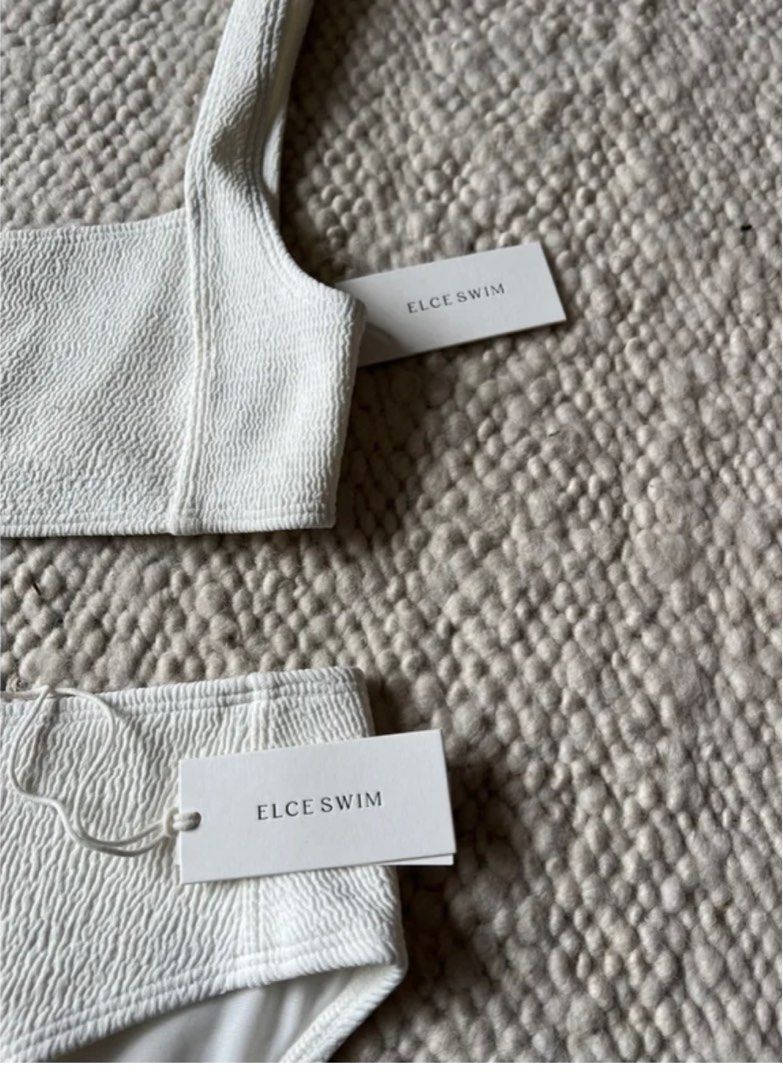 ELCE Swim Nadia bikini ivory, Women's Fashion, Swimwear, Bikinis ...