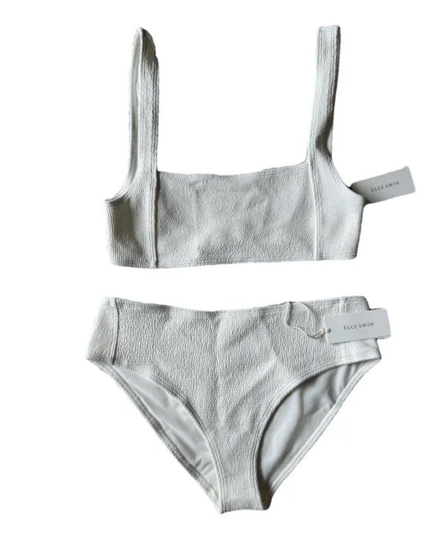 ELCE Swim Nadia bikini ivory, Women's Fashion, Swimwear, Bikinis ...