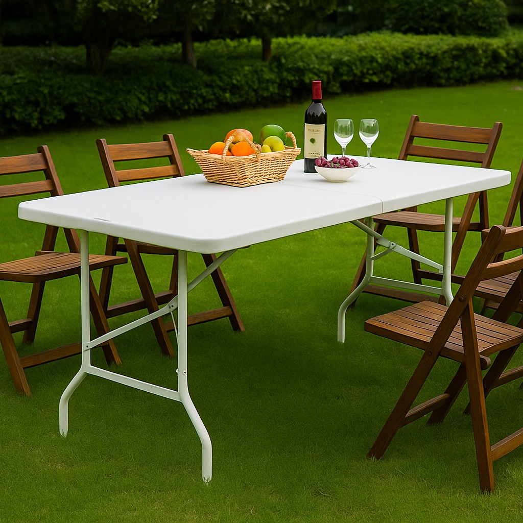 Folding Dining Table | Portable Folding Table | Foldable Buffet Table | Foldable Dining Table ...