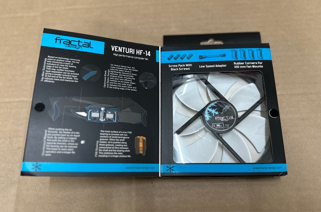 Fractal Design Venturi HF-14 High Performace Computer Fan, Computers ...