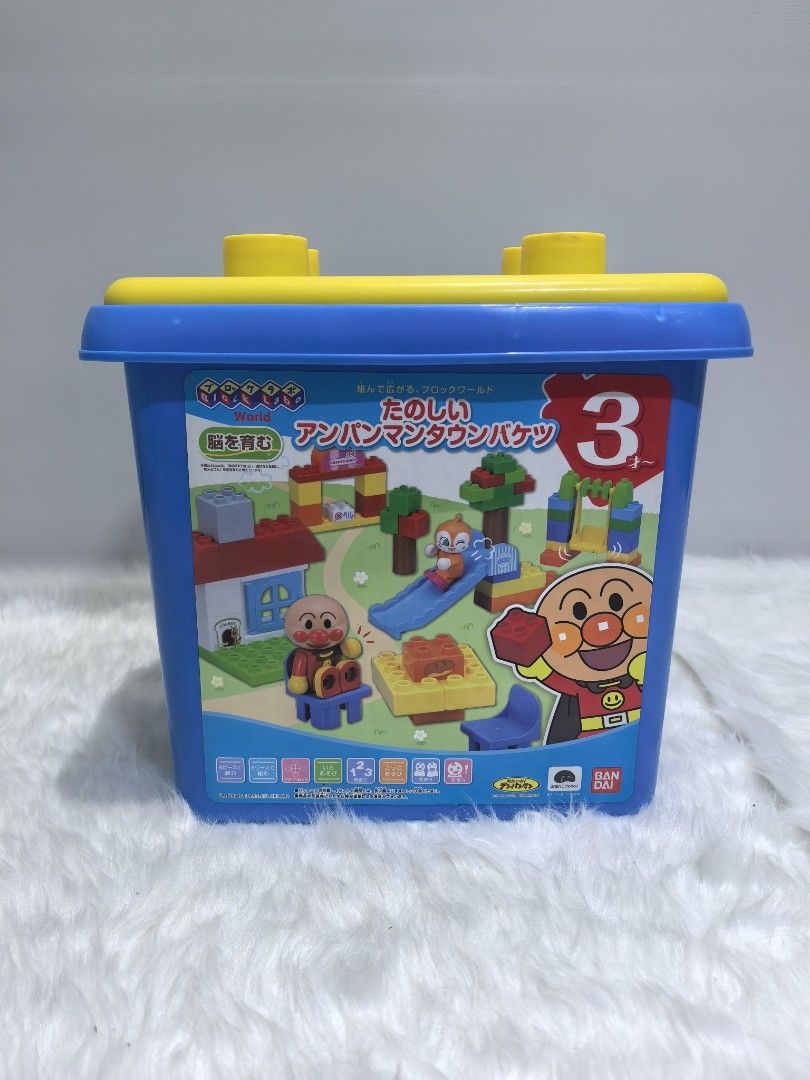 Fun anpanman block lab town bucket, Hobbies & Toys, Toys & Games on ...