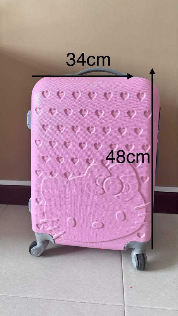 Hello Kitty Cabin Luggage, Hobbies & Toys, Travel, Luggage on Carousell