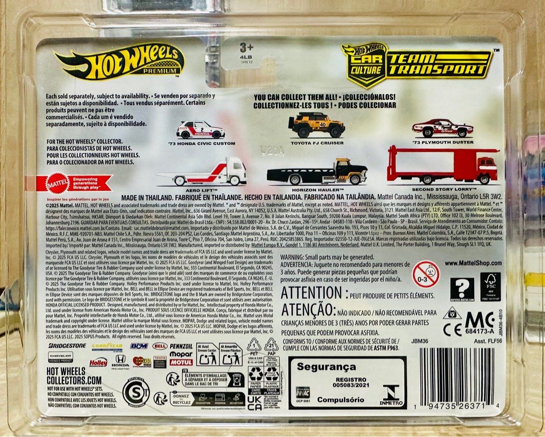Hotwheels Honda Team Transport, Hobbies & Toys, Toys & Games on Carousell