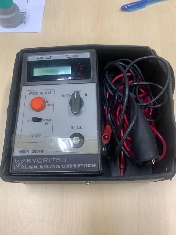 Kyoritsu Insulation Resistance Tester 3001B, TV & Home Appliances ...