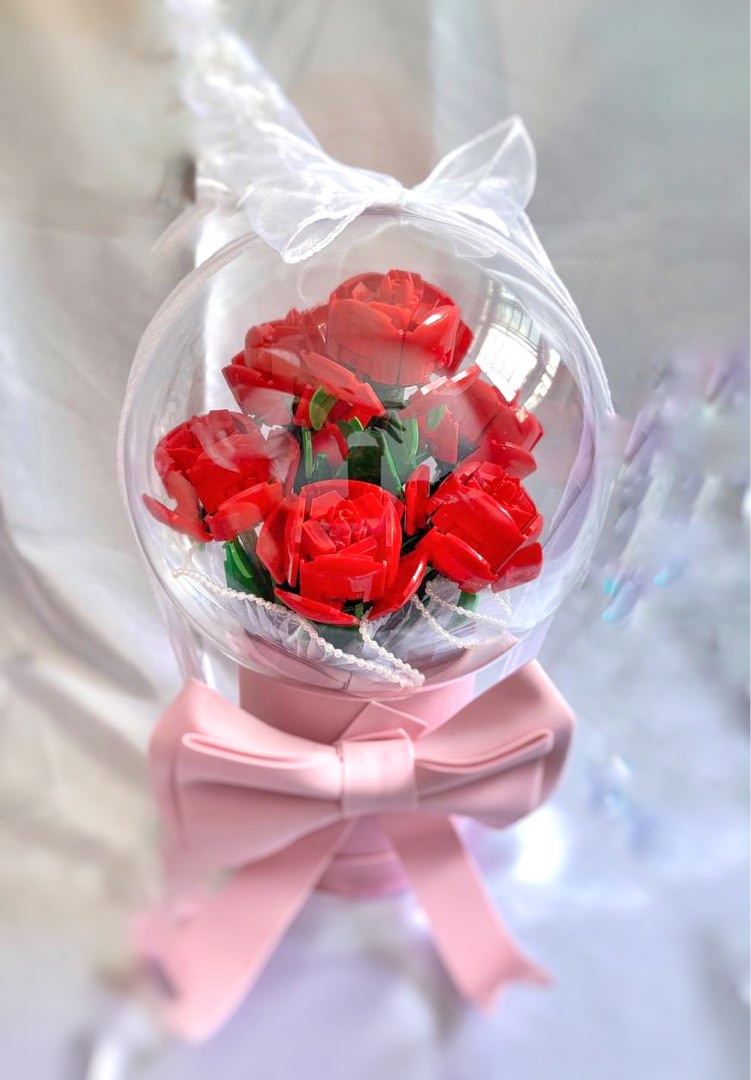Lego Rose Flower Crystal Dome, Hobbies & Toys, Flowers & Bouquets on ...