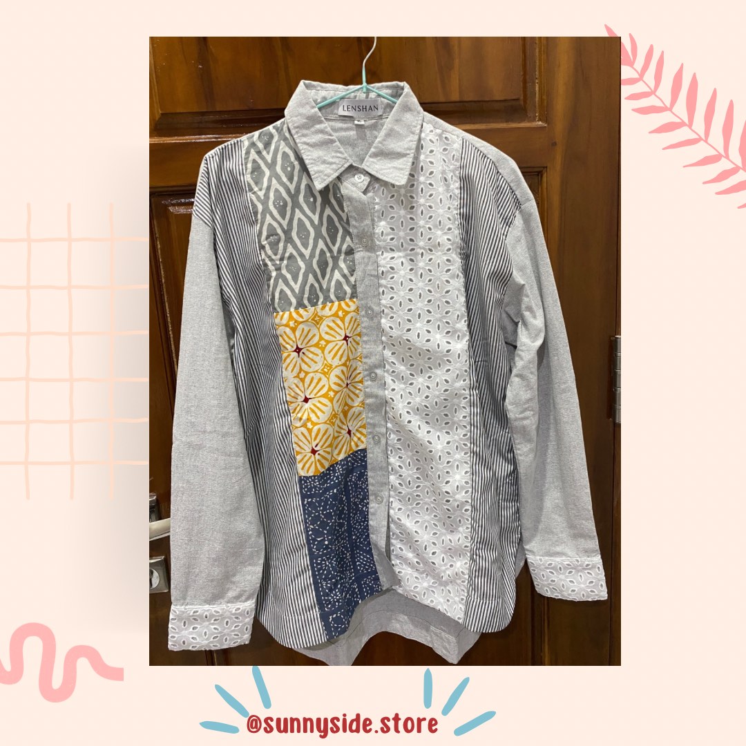 Lenshan Atasan Batik Size XL LD 112, Fesyen Wanita, Pakaian Wanita ...