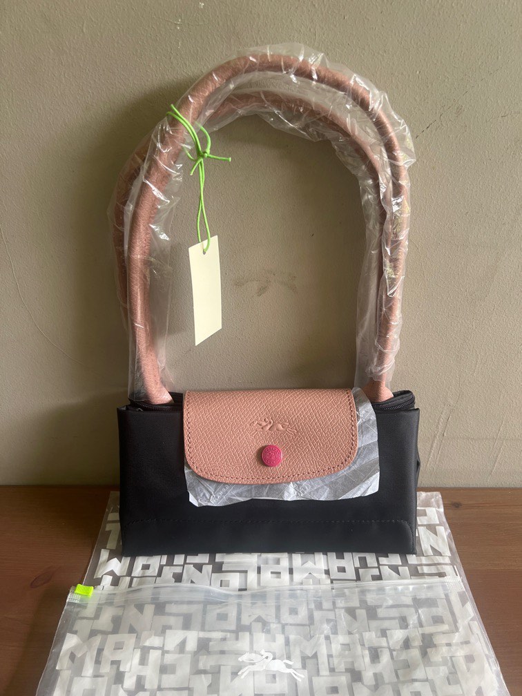 Longchamp Classic Medium Long Handle - Black Pink Japan Edition | LC ...