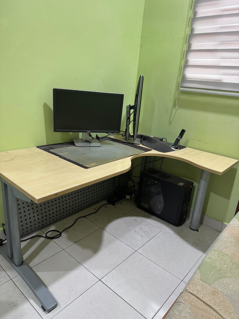 Meja Kerja/Work Table, Furniture & Home Living, Furniture, Tables ...