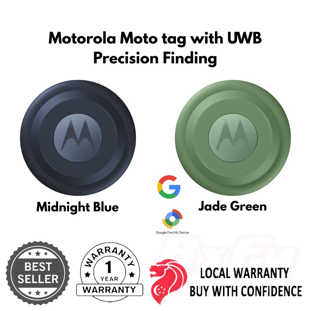 Motorola Moto tag with UWB Precision Finding, Google Find My Network ...