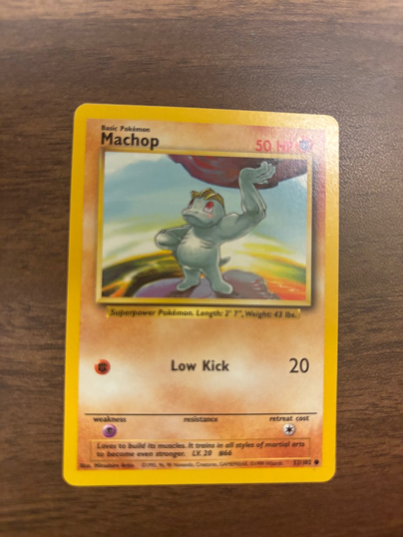 Pokemon card - Machop 1999, Hobbies & Toys, Memorabilia & Collectibles ...