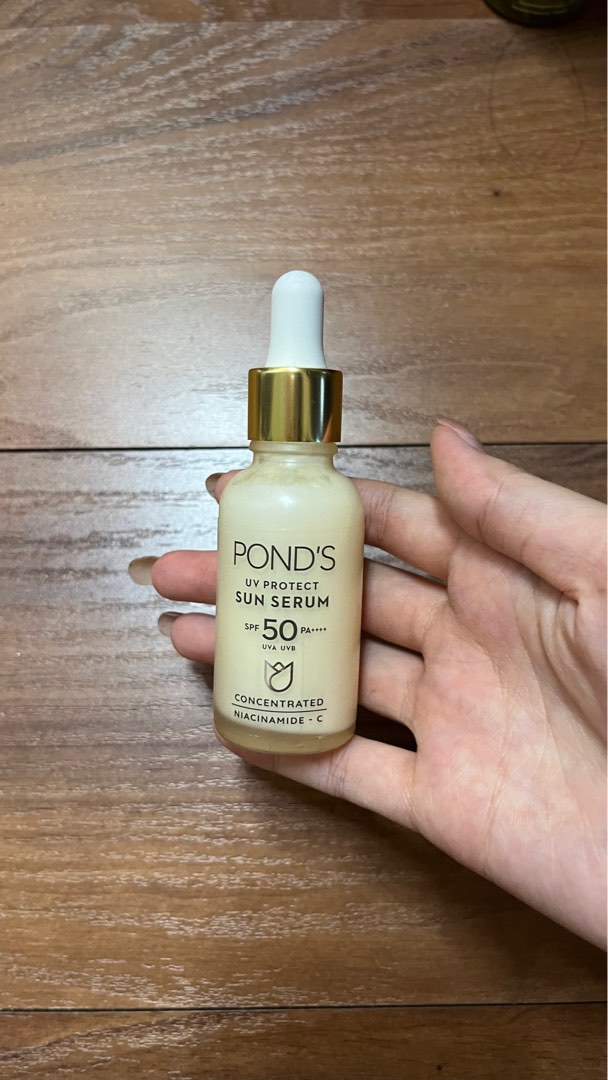 ponds sun serum sunscreen spf 50pa+, Kesehatan & Kecantikan, Kulit ...