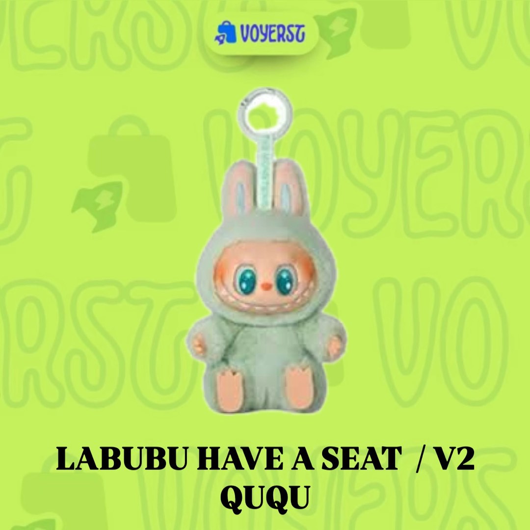 POPMART LABUBU HAVE A SEAT / LABUBU V2 QUQU, Toys & Collectibles, Mainan di Carousell