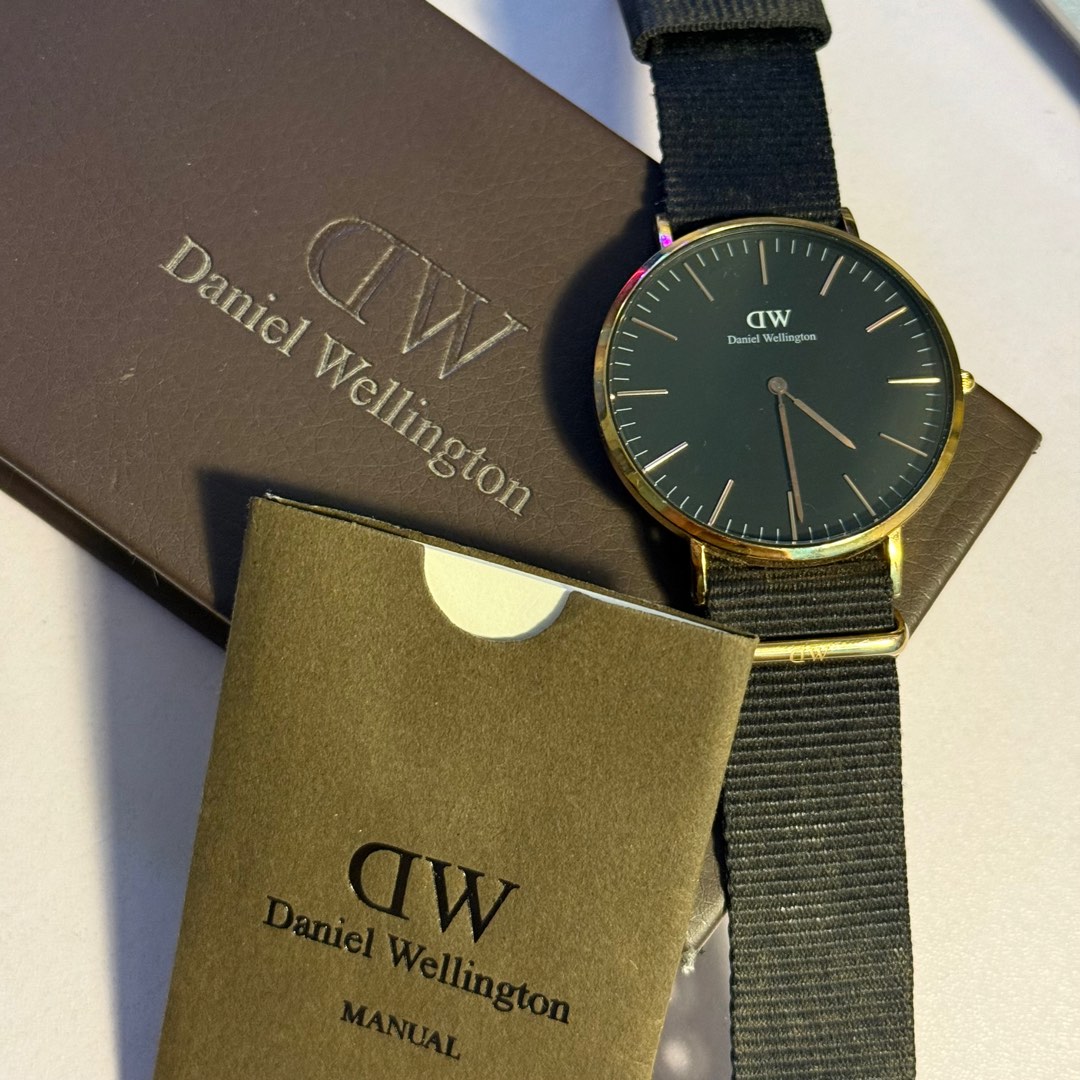 (PRELOVED) Jam Tangan Daniel Wellington Classic Cornwall Black Rose Gold 36MM DW Original ...