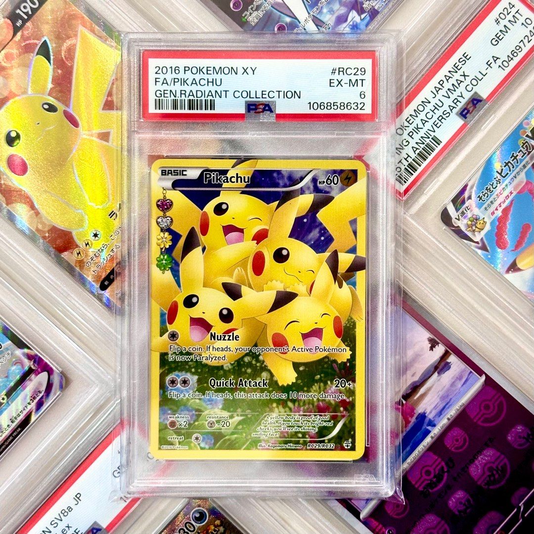 PSA 6 Pikachu #RC29 Generation Radiant Collection XY 2016 English ...