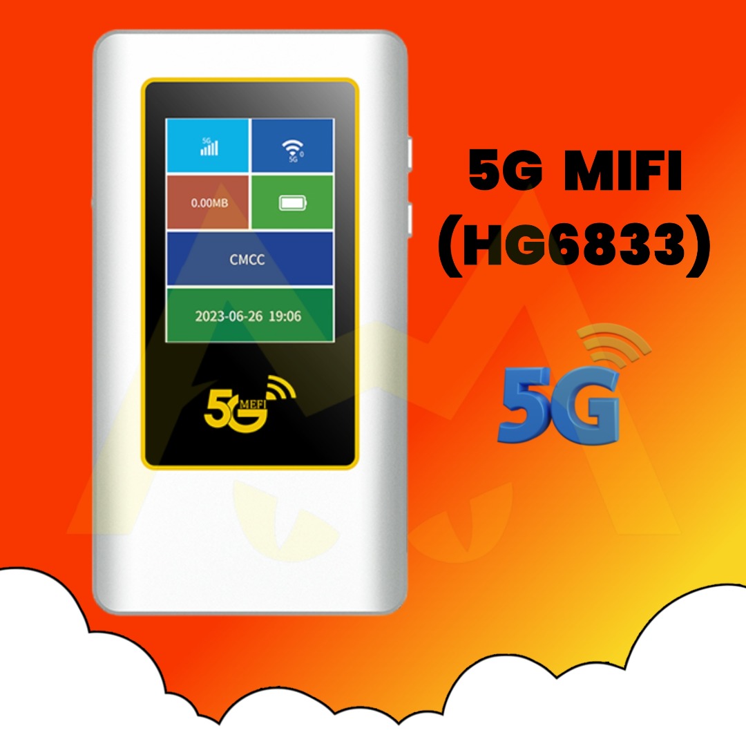 REAL 5G MiFi High Speed Up To 2.77Gbps Modem UNLIMITED Hotspot Router ...