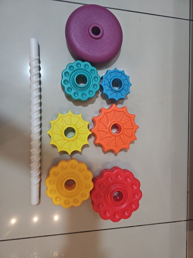 Spinning wheel stacking toy, Babies & Kids, Infant Playtime on Carousell