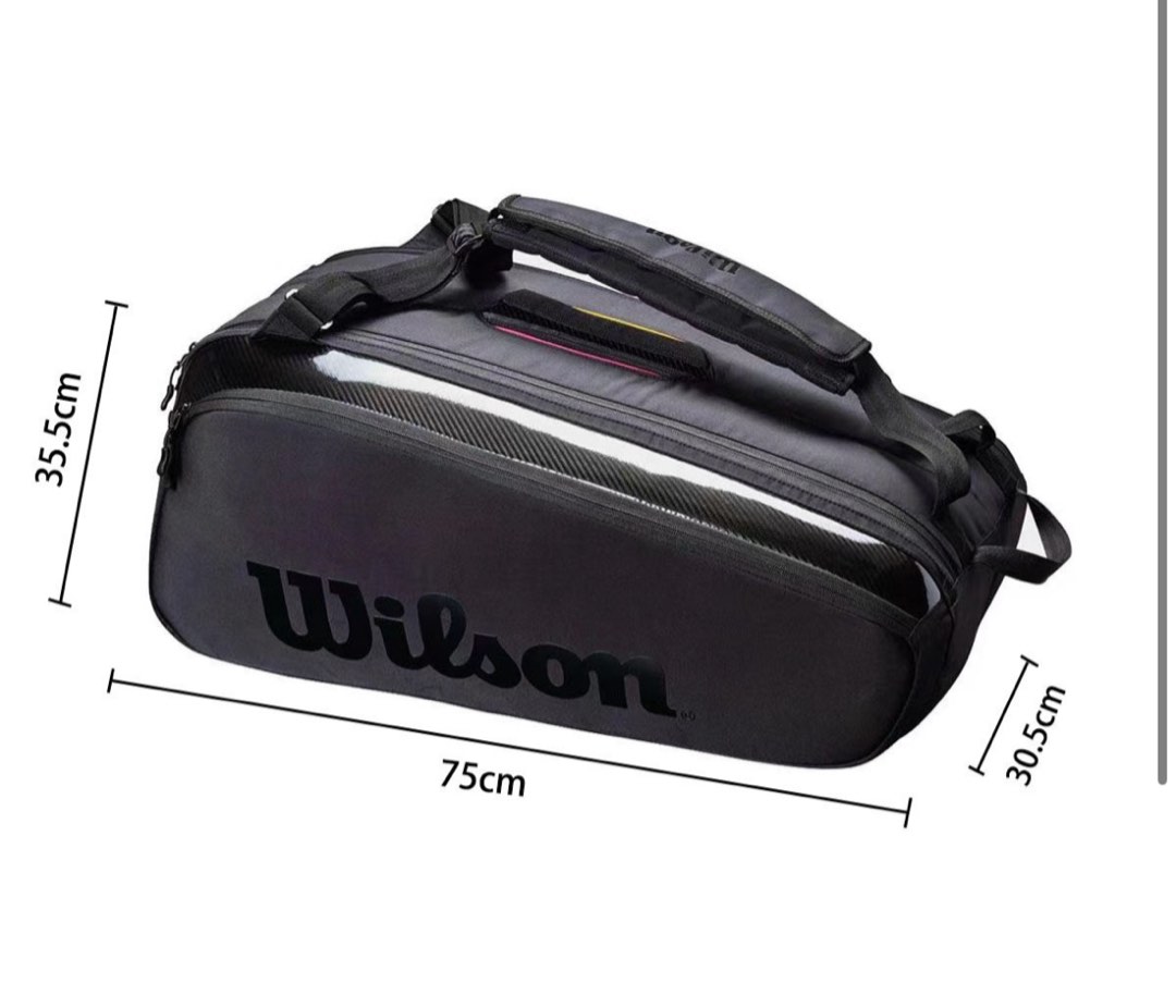 Super Tour ProStaff Federer Tennis Bag 6 Pack, Sports Equipment, Sports ...