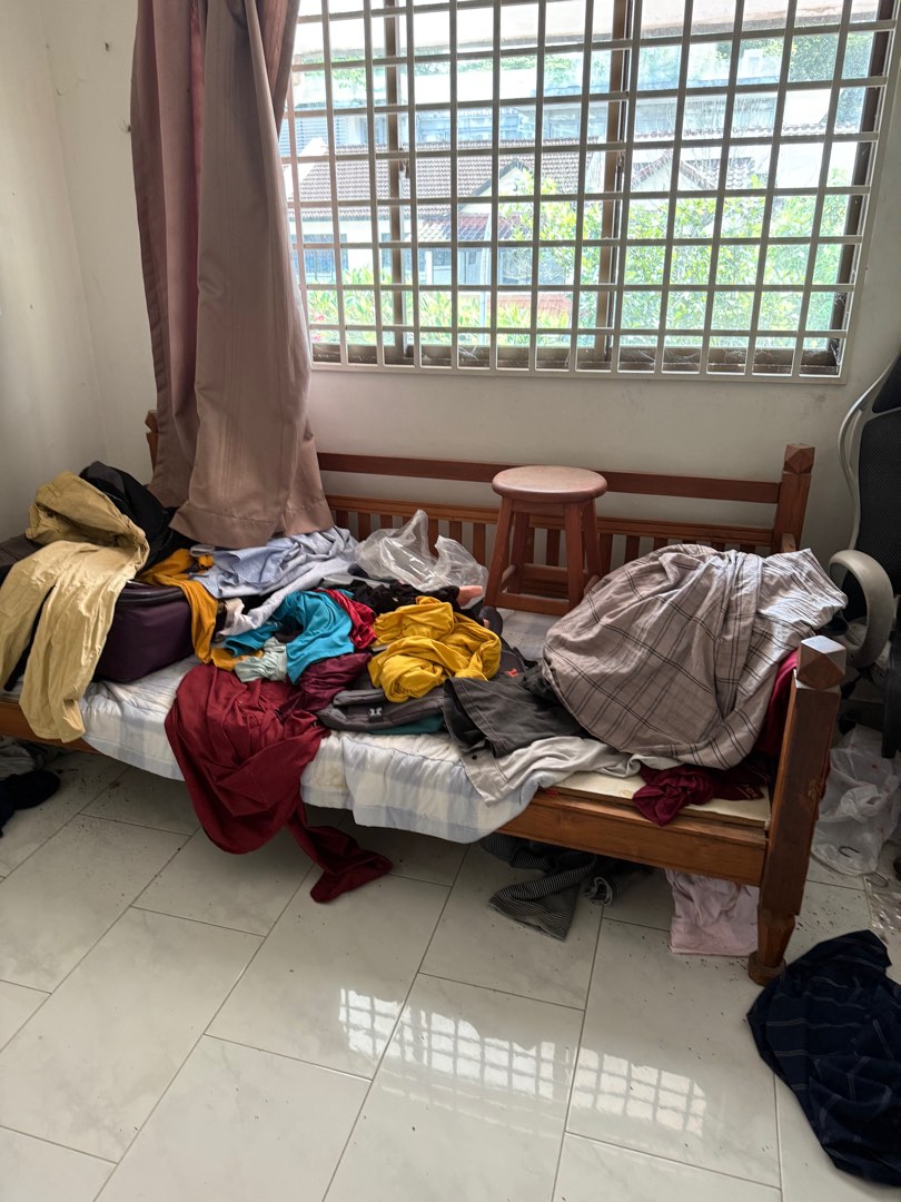 Teak day bed, Furniture & Home Living, Furniture, Bed Frames & Mattresses on Carousell