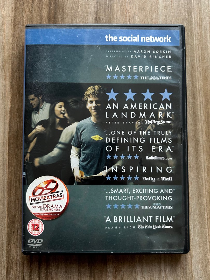 The Social Network DVD Movie Disc, Hobbies & Toys, Music & Media, CDs ...