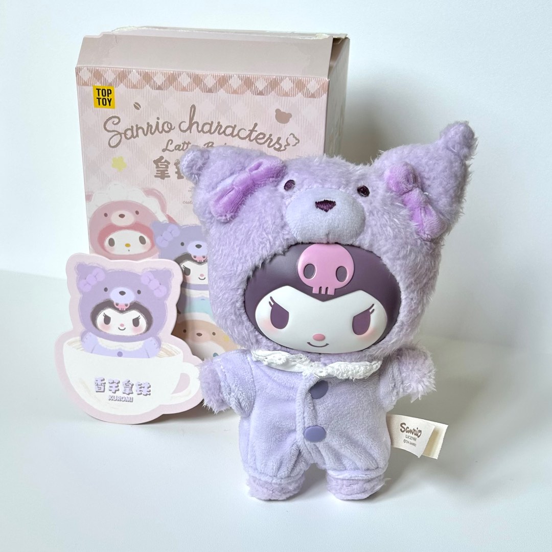 Top Toy Sanrio Characters Latte Baby Kuromi Blind Box Miniso Vinyl ...