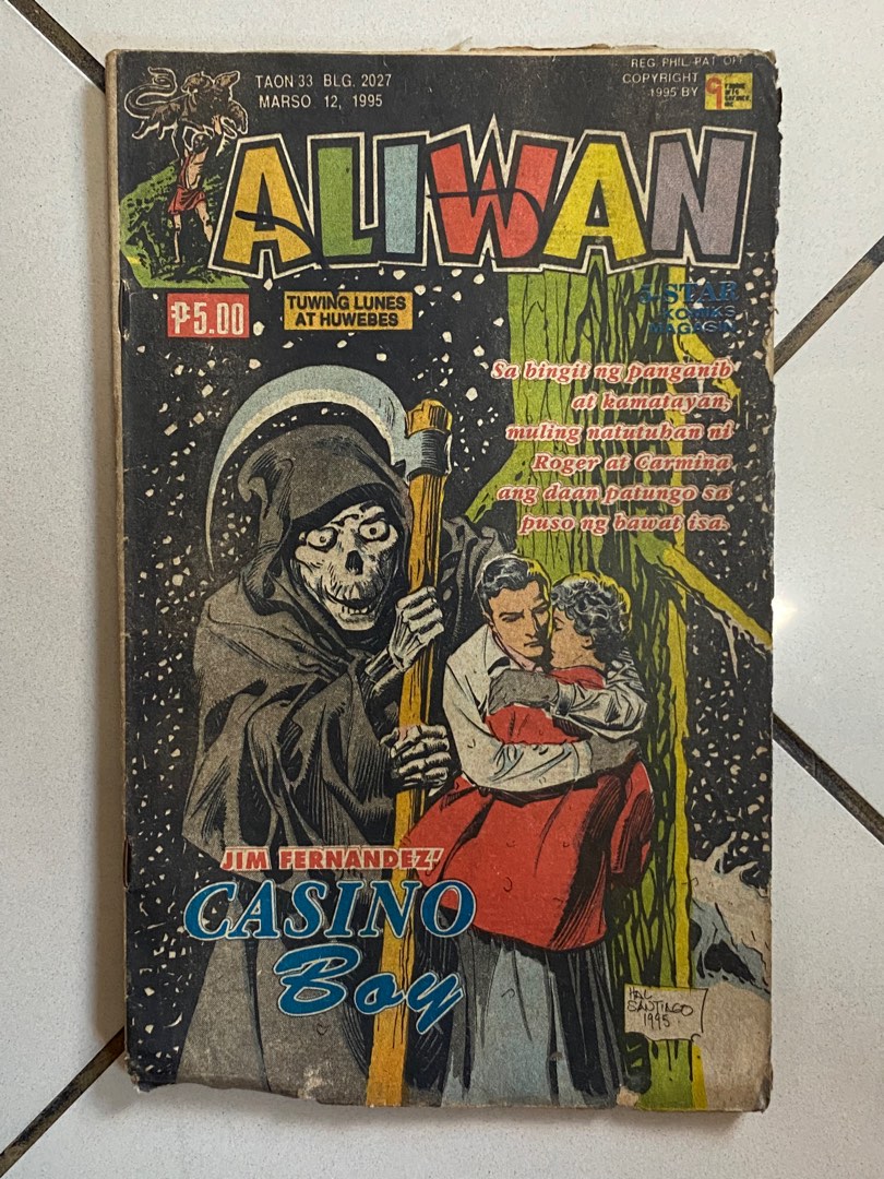 VINTAGE - ALIWAN 5 Star Komiks Magazine - Casino Boy Jim Fernandez ...