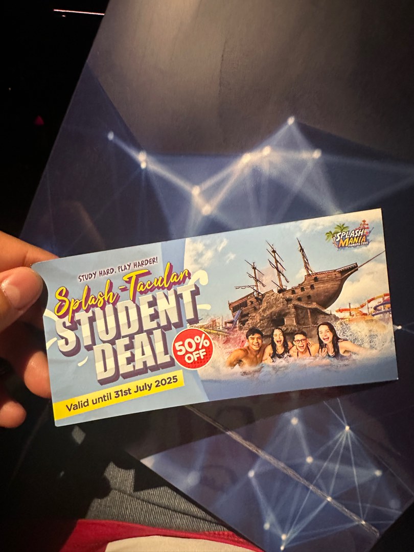 Voucher 50% splash mania gamuda cove, Tickets & Vouchers, Vouchers on ...