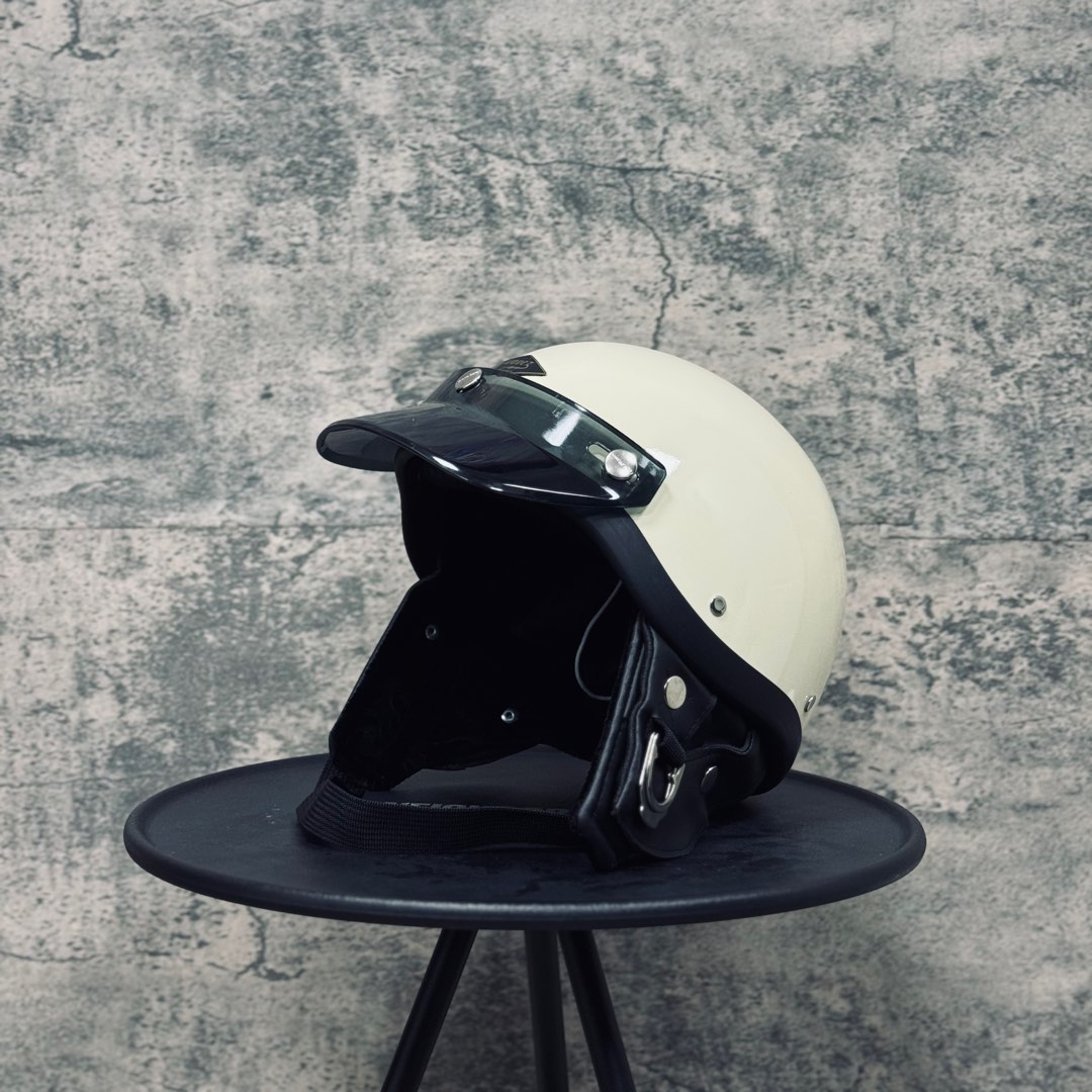 WAVEZ HALF CAP HELMET, Motorcycles, Motorcycle Apparel on Carousell