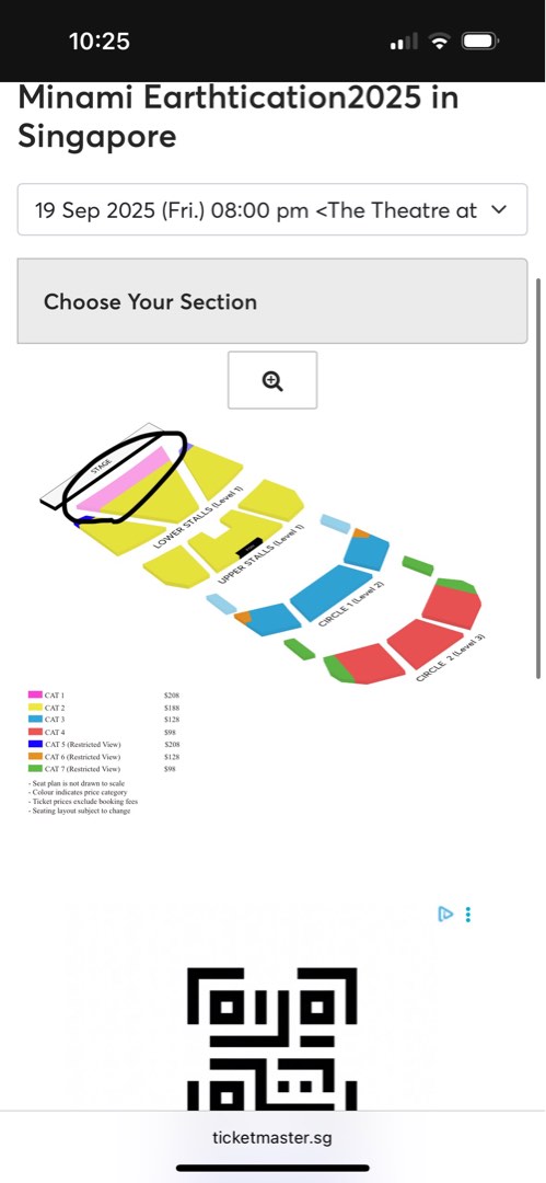WTS cat 1 x2 minami sg concert tickets, Tickets & Vouchers, Event ...