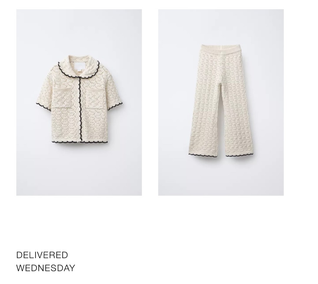 Zara Crochet Coords | Set For Girls, Women's Fashion, Dresses & Sets ...