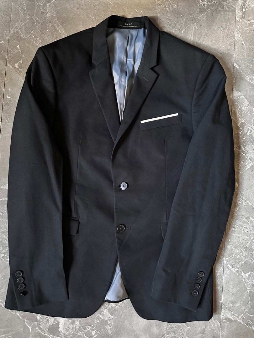 Zara Jas Pria, Fesyen Pria, Pakaian , Baju Luaran di Carousell