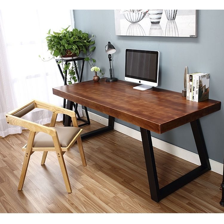 0503 solid wood pine office desk office desk desk writing desk simple ...