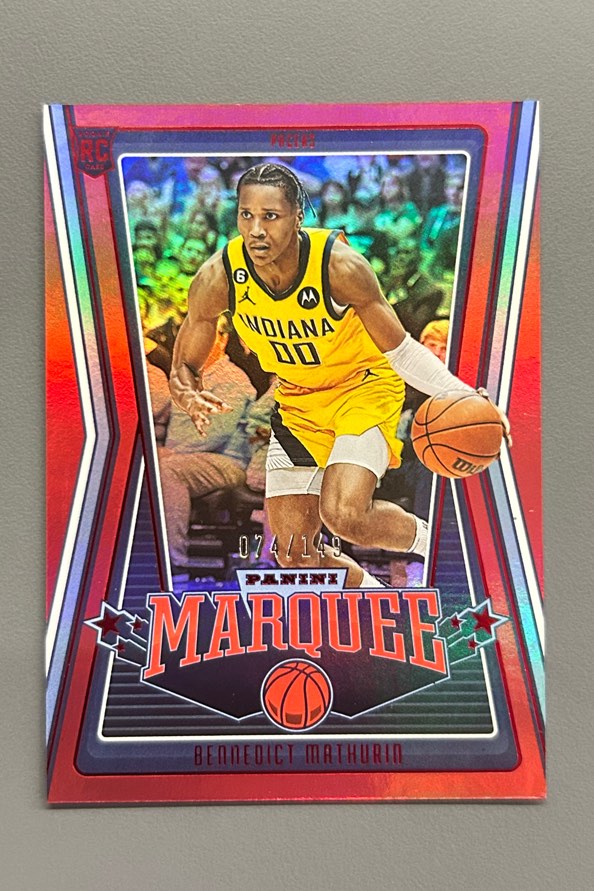 2022-2023 Panini Chronicles Marquee Red /149 Benedict Mathurin Rookie ...