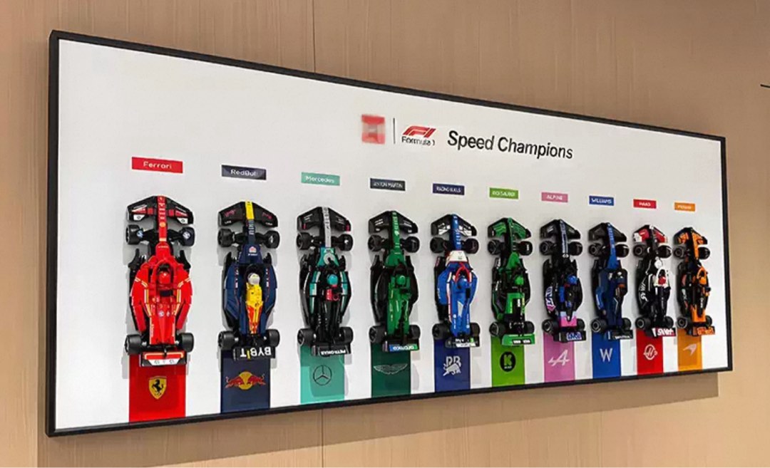 🖼️ F1 Speed Champions Display Frame (Fits 10 Cars) | LED Option | Pre ...