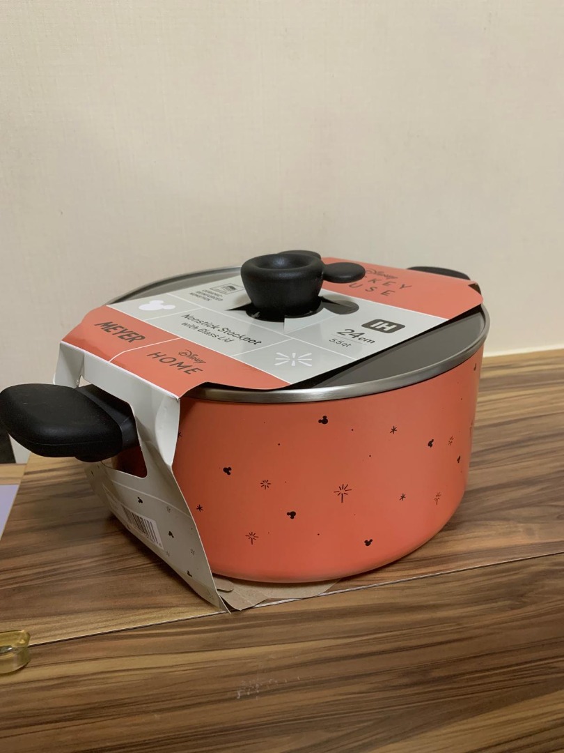 美亞廚具 MEYER X DISNEY EARTHEN MEYER 24CM/5.2L DISNEY COVERED CASSEROLE 迪士尼有蓋不黏湯鍋 nonstick stockpot ...