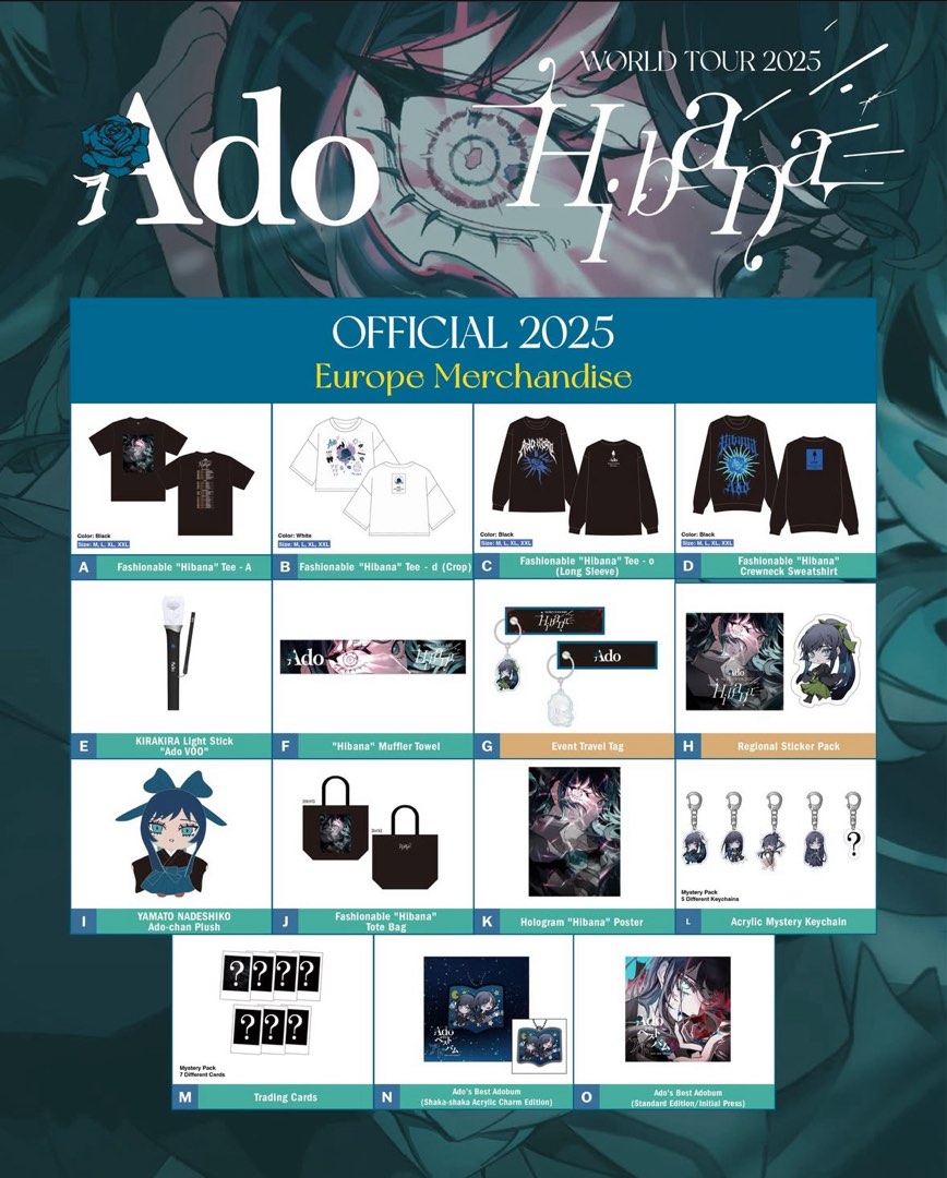 Ado merch, Hobbies & Toys, Memorabilia & Collectibles, J-pop on Carousell