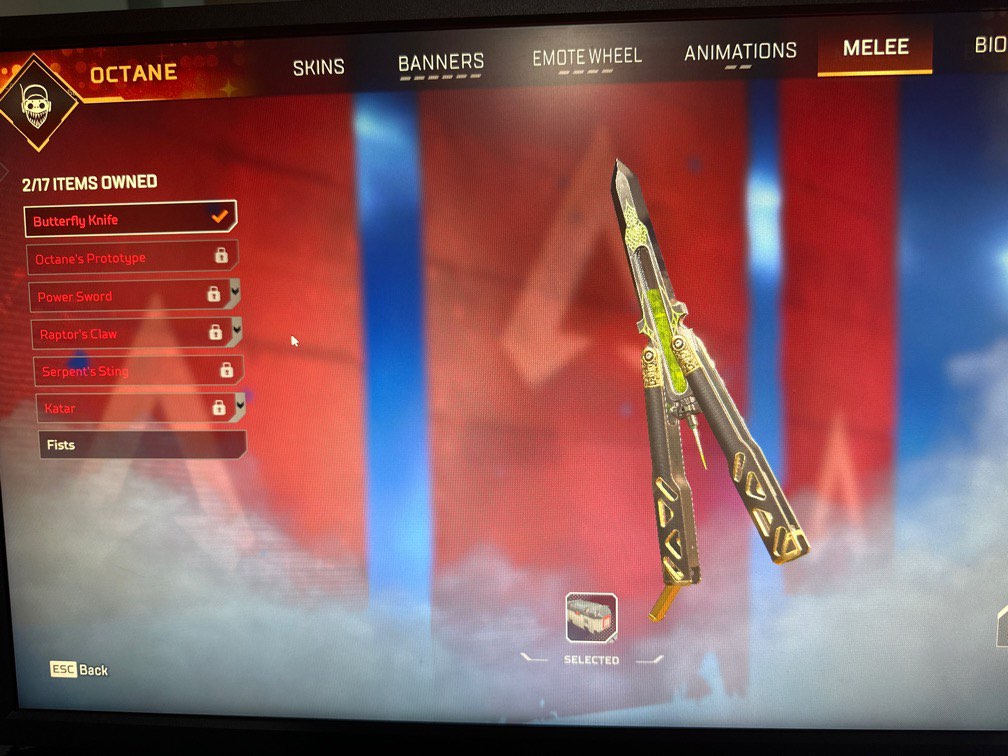 Apex Legends Octane Heirloom Account, Video Gaming, Gaming Accessories ...