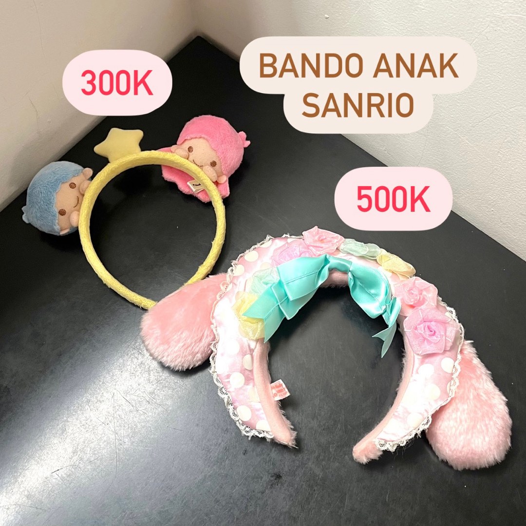 Bando Anak: Little Twin Star Sanrio Headband, Fesyen Wanita, Aksesoris ...