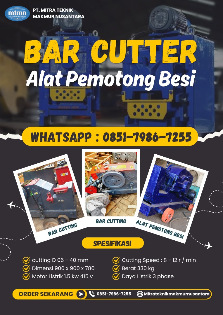 Bar Cutter, Bar Cutting Kep. Meranti | Alat Pemotong Besi Bar Cutter I ...