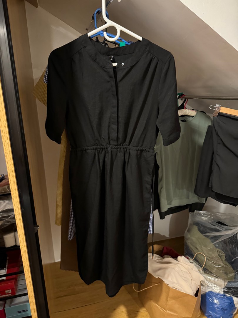 Black Church Dress with Sleeves Pangsimba M-L), Women's Fashion ...