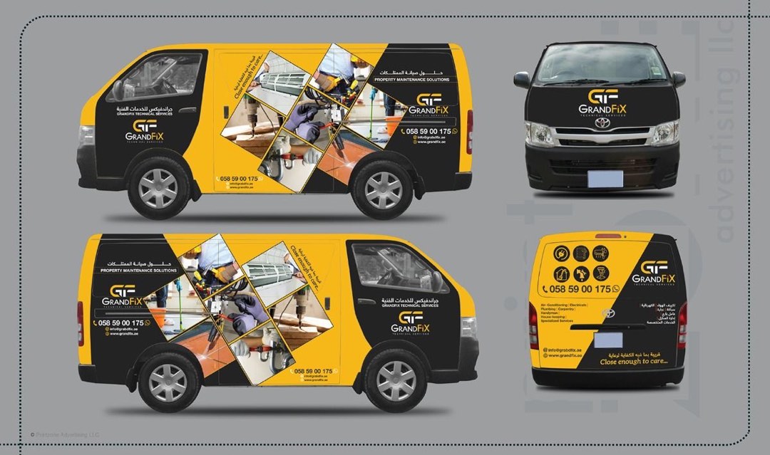 Branded Vehicle Wrap, Business Vehicle Branding, Commercial Fleet ...
