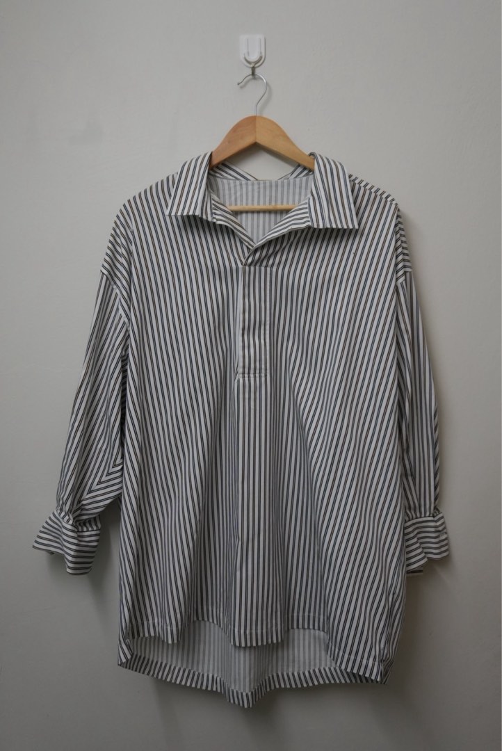 Calaqisya/Asal ARIS STRIPE IN SM03, Men's Fashion, Tops & Sets, Formal Shirts on Carousell