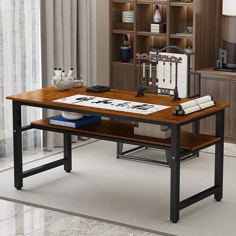 Calligraphy Desk Double Layer Desk Study Desk Desk Desk Art Desk ...