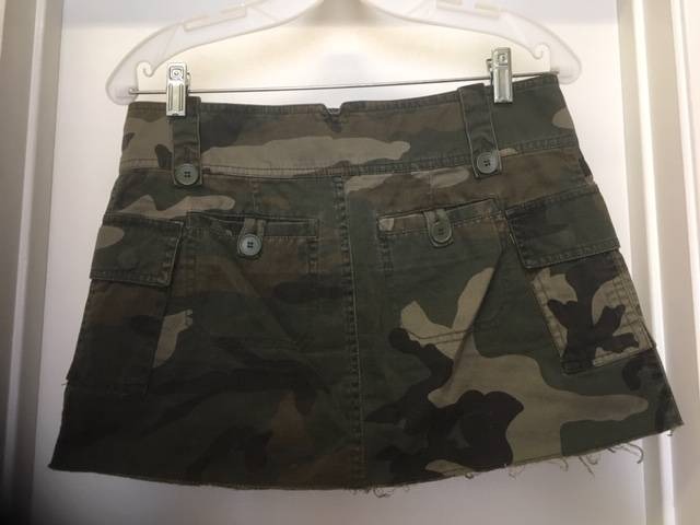 camo mini skirt from MOE... in great condition.. it has a distressed ...
