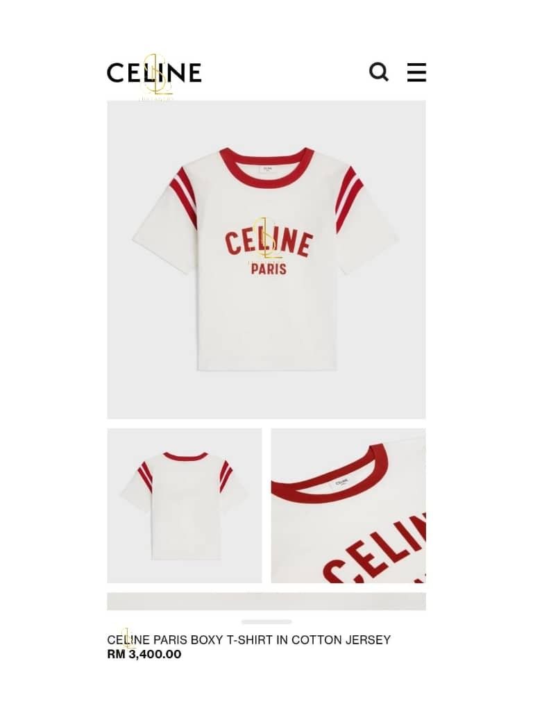 Celine Women Tee, Luxury, Apparel on Carousell
