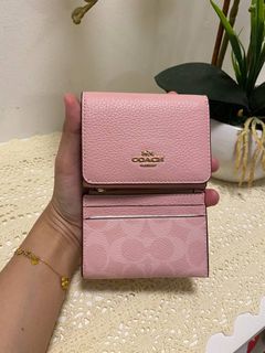 Coach Original Signature Black With Coach Logo Wallet With Card Holder ...